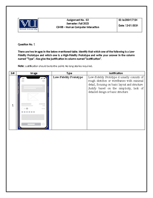 CS408 Mcq's Final Term By Vu Topper RM - CS-408 Human Computer Interaction Update MCQS For Final ...