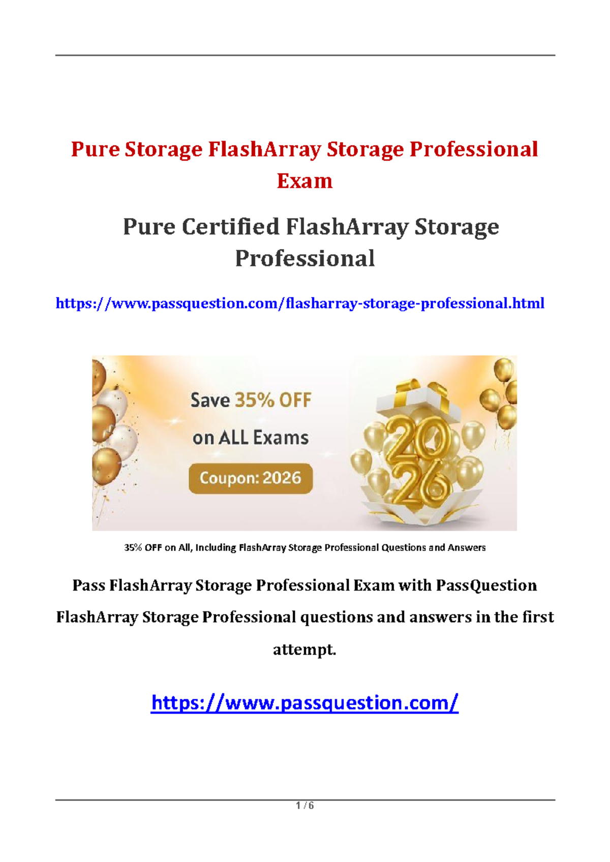 Pure Certified FlashArray Storage Professional Exam Study Guide - Studocu