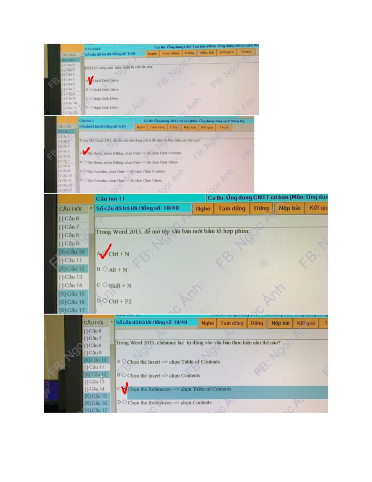 Đề thi Tin CĐR - Đề thi Tin CĐR 2013 - Studocu