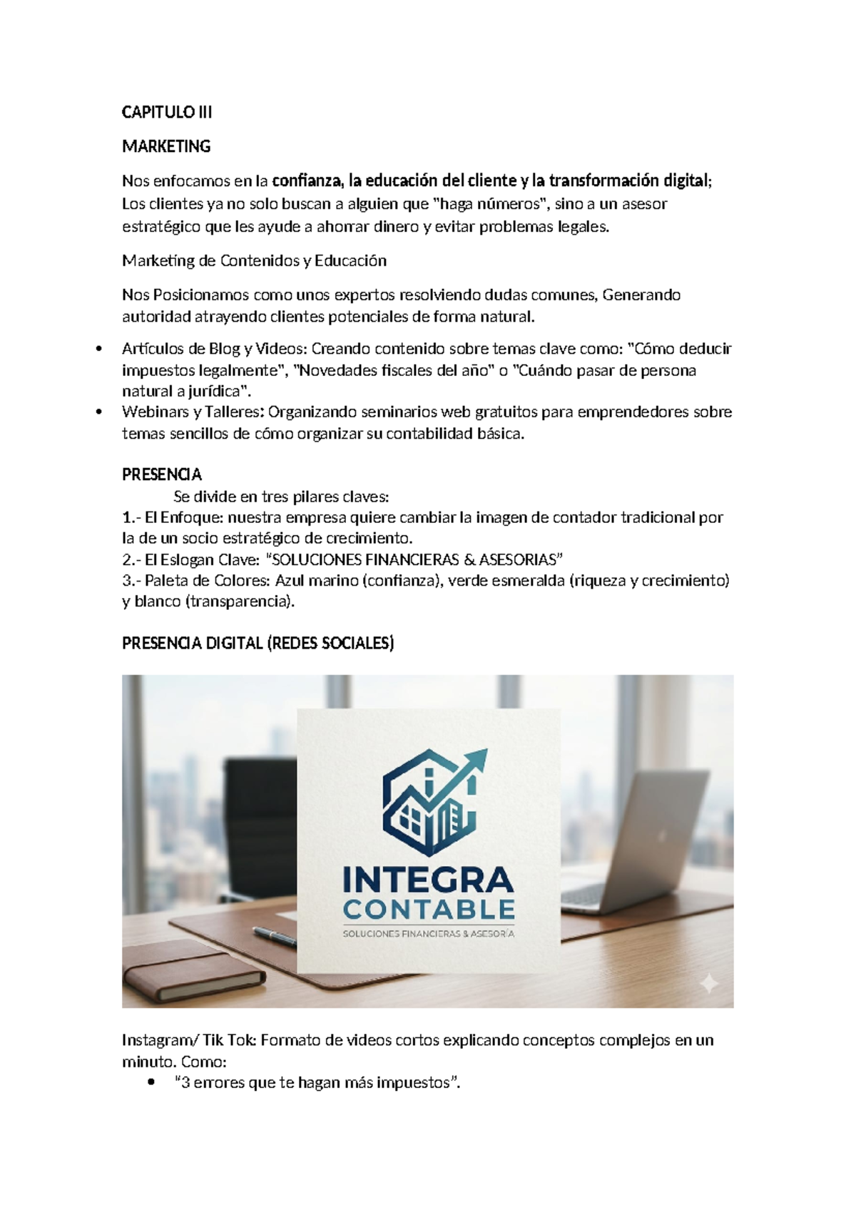 CAPITULO MARKETING: Estrategias de Confianza y Educación del Cliente ...