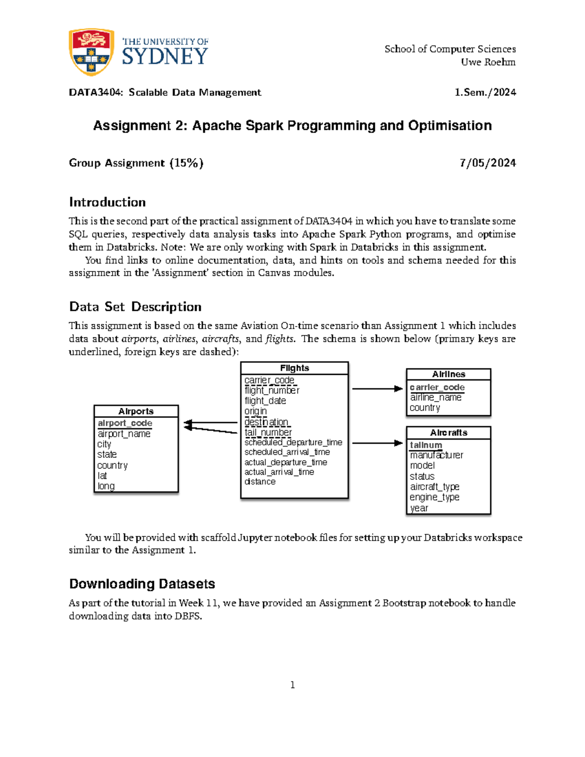 Assignment 2: Apache Spark Programming & Optimisation for DATA3404 - Studocu