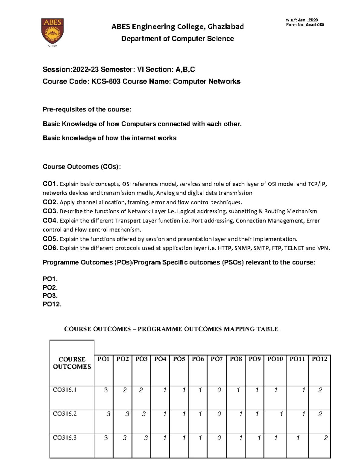CN Lab list - nhghj - Department of Computer Science and Engineering Computer Networks Lab Lab ...