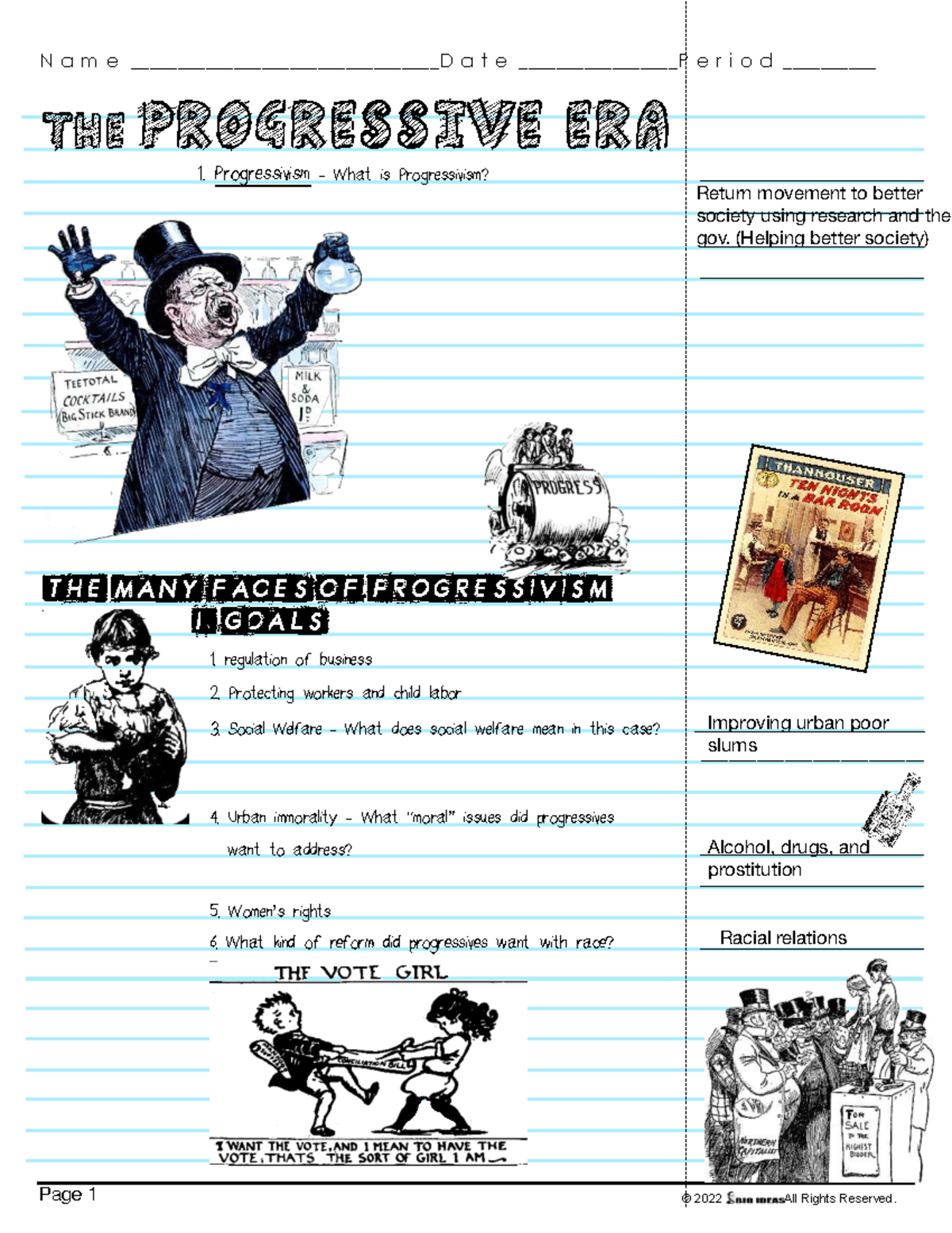 Guided Notes: The Progressive Era (HIST 202) - Studocu