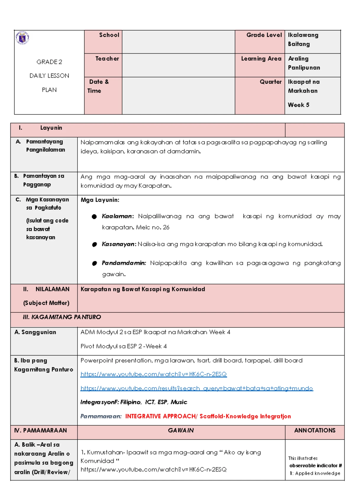 Compare relation symbols - DETAILED LESSON PLAN IN MATHEMATICS 2 ...