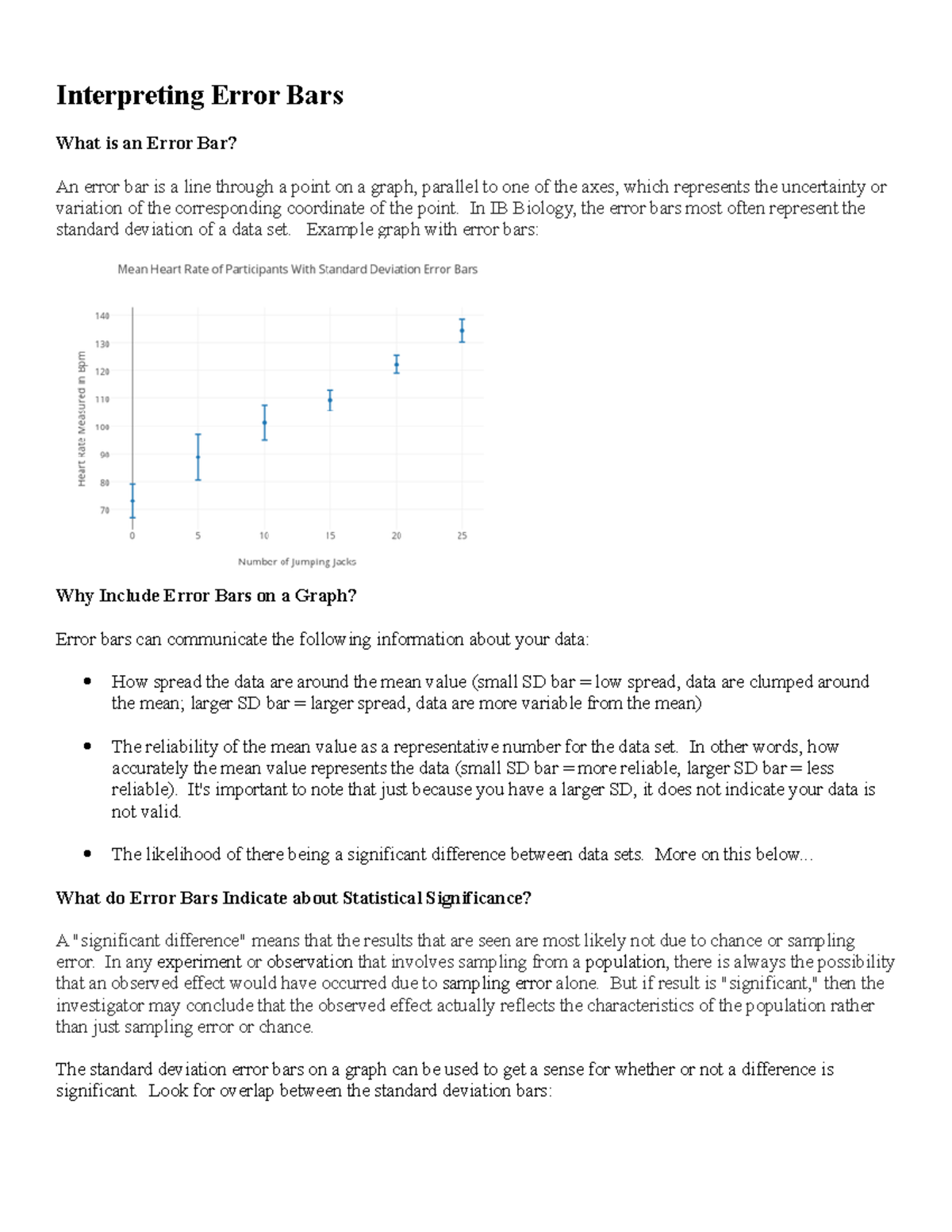 18Interpreting Error Bars - Interpreting Error Bars What is an Error ...