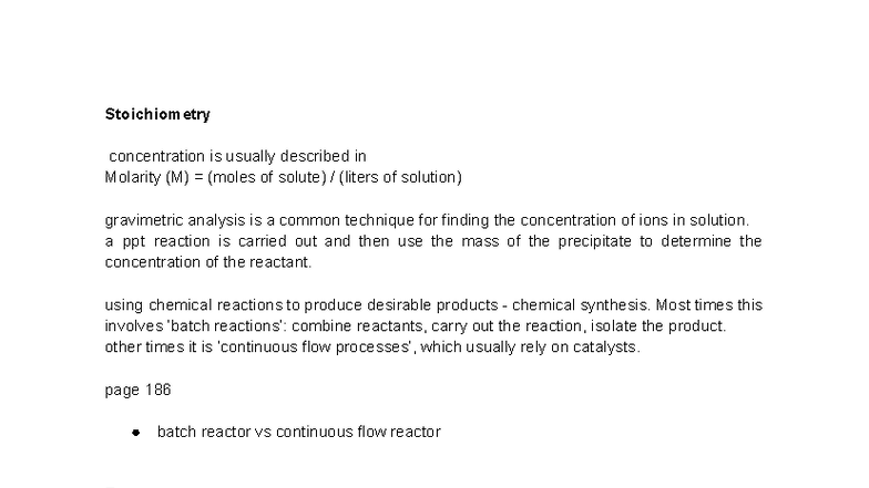 Chapter 5+6 summary - From general chemistry new book - Stoichiometry ...