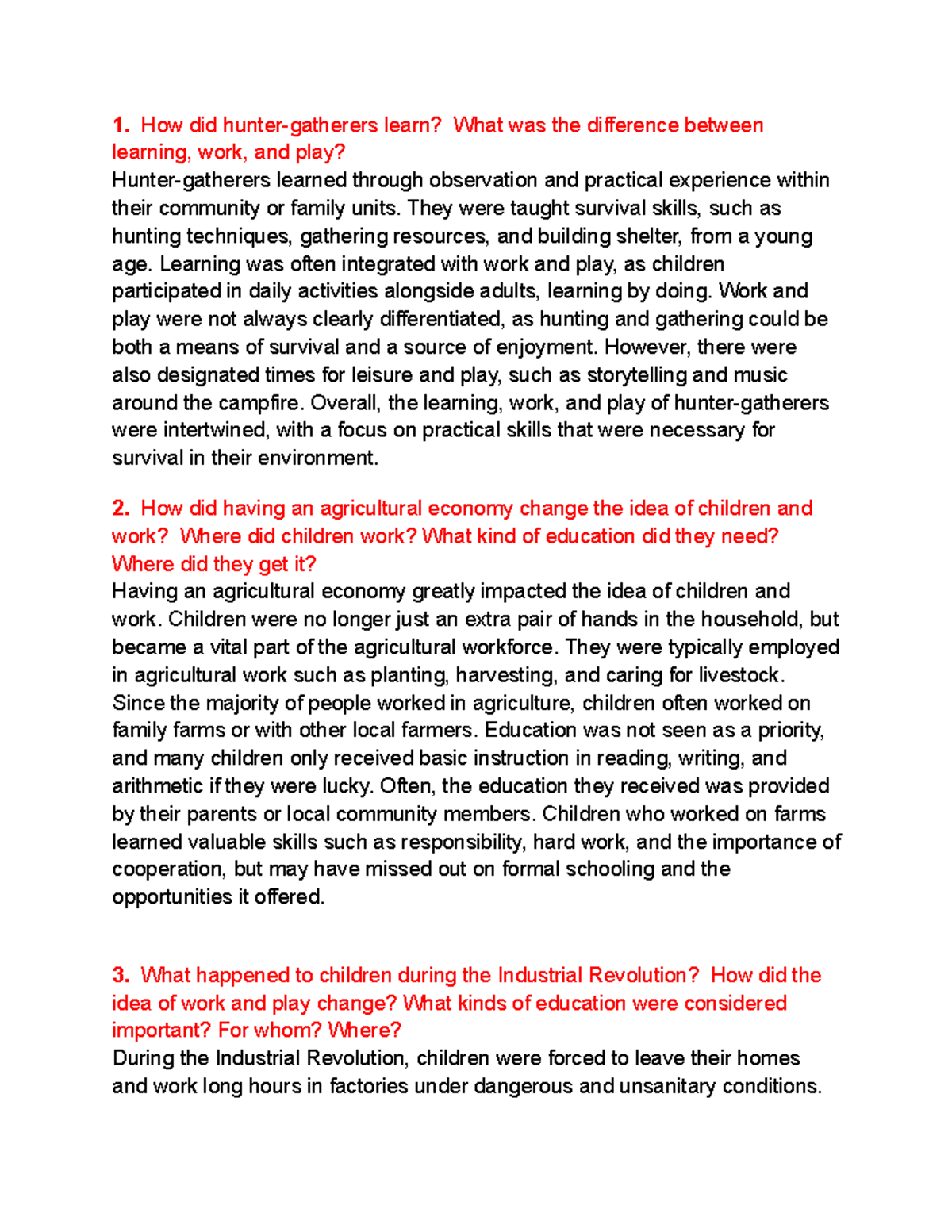 Activity 2.2.2 - Evolution of Educational Ideas through Ages - Studocu