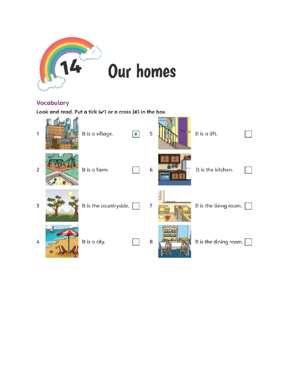 Unit 14 - Our Homes Vocabulary & Grammar Exercises - Studocu