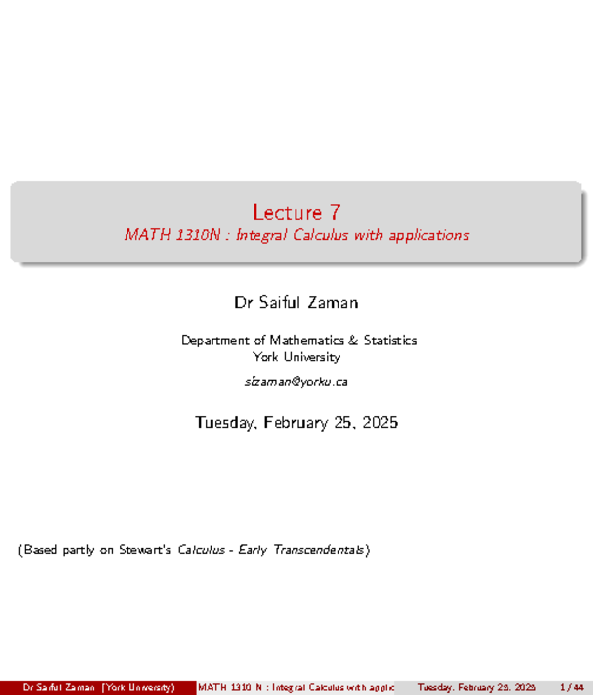 Lecture 7 Notes on Direction Fields & Separable Equations - MATH 1310N ...
