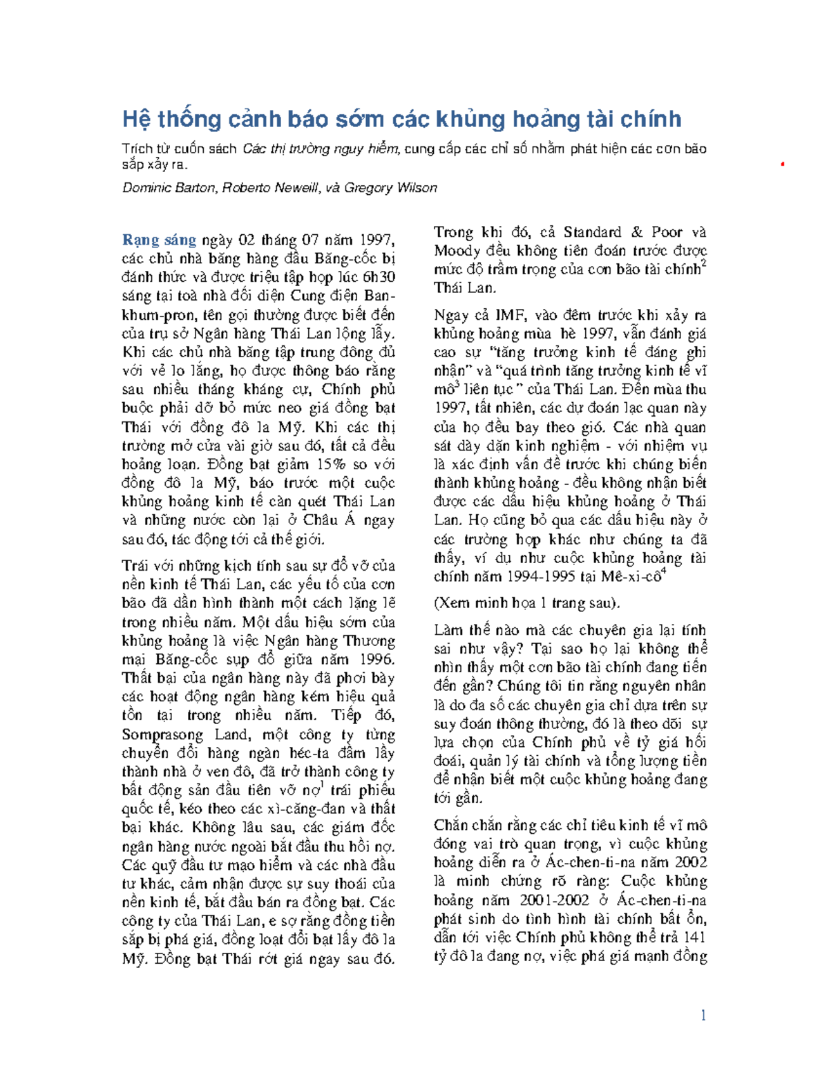 Early warning systems Vietnamese - H th ng c nh báo s m các kh ng ho ng ...