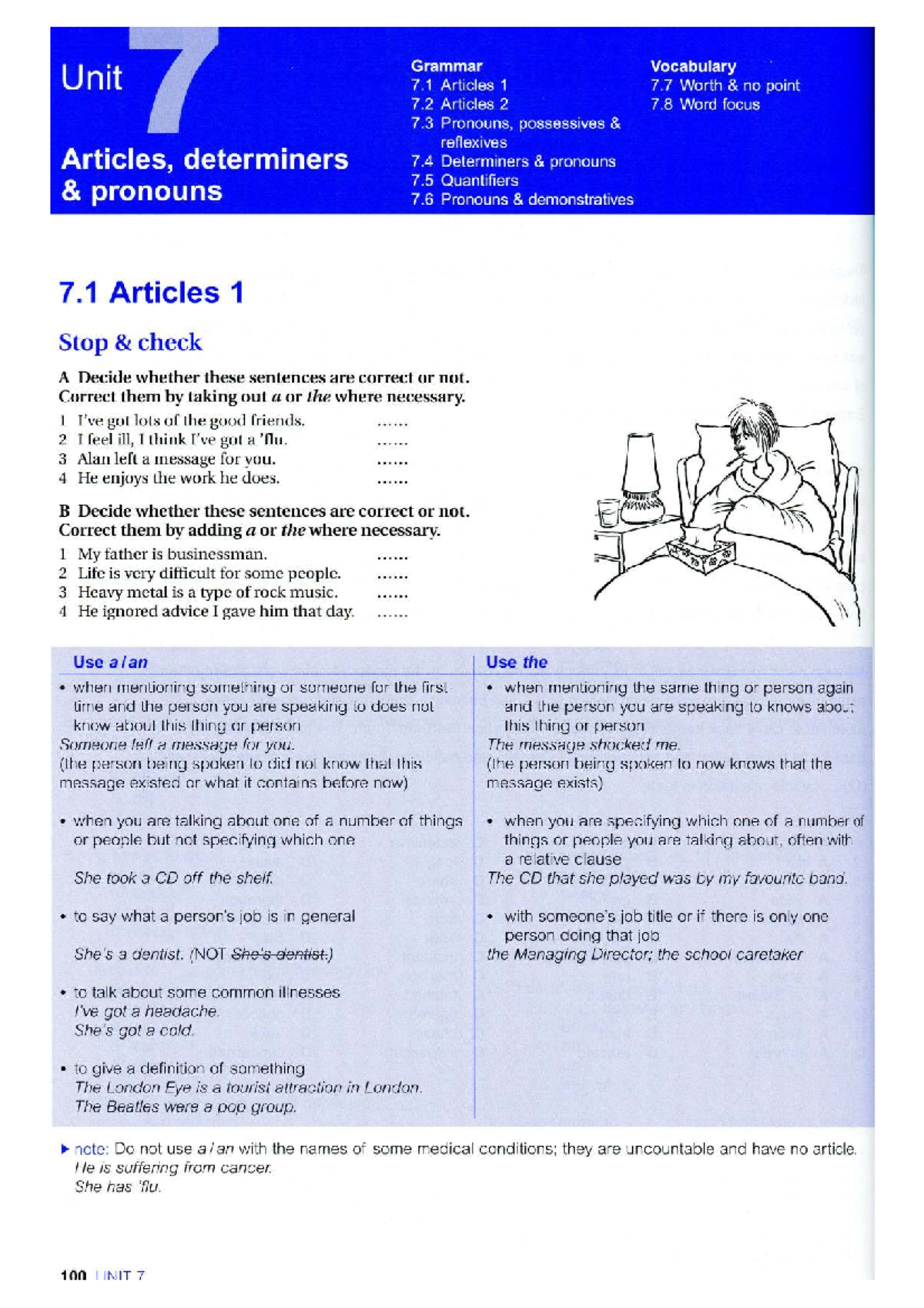 Unit 7: Articles, Determiners, and Pronouns - FCE Use of English - Studocu