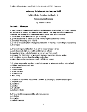 OS Astronomy 2e Test Bank Chapter 03 - Astronomy 2 e by Fraknoi ...