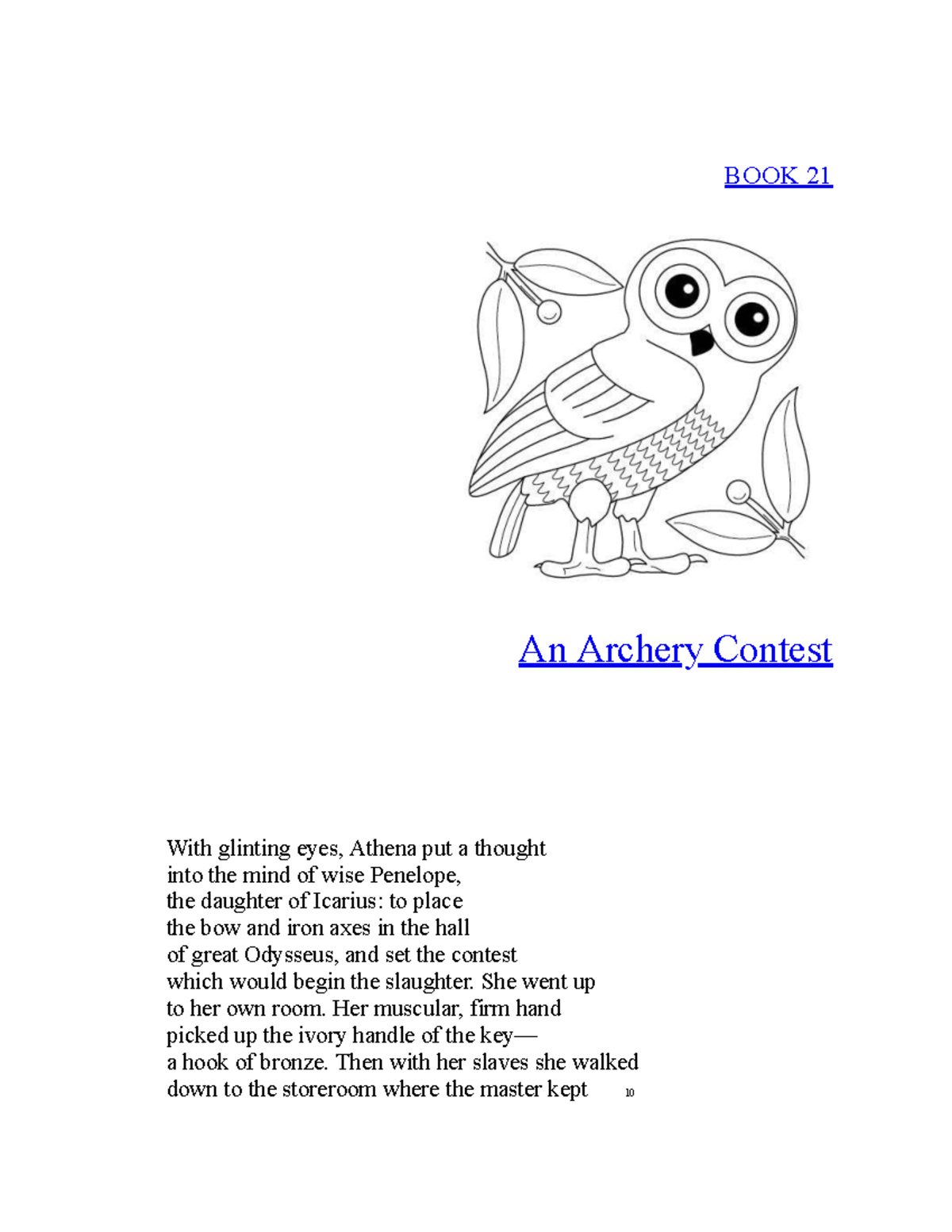 The Archery Contest in The Odyssey: Book 21 Analysis & Themes - Studocu