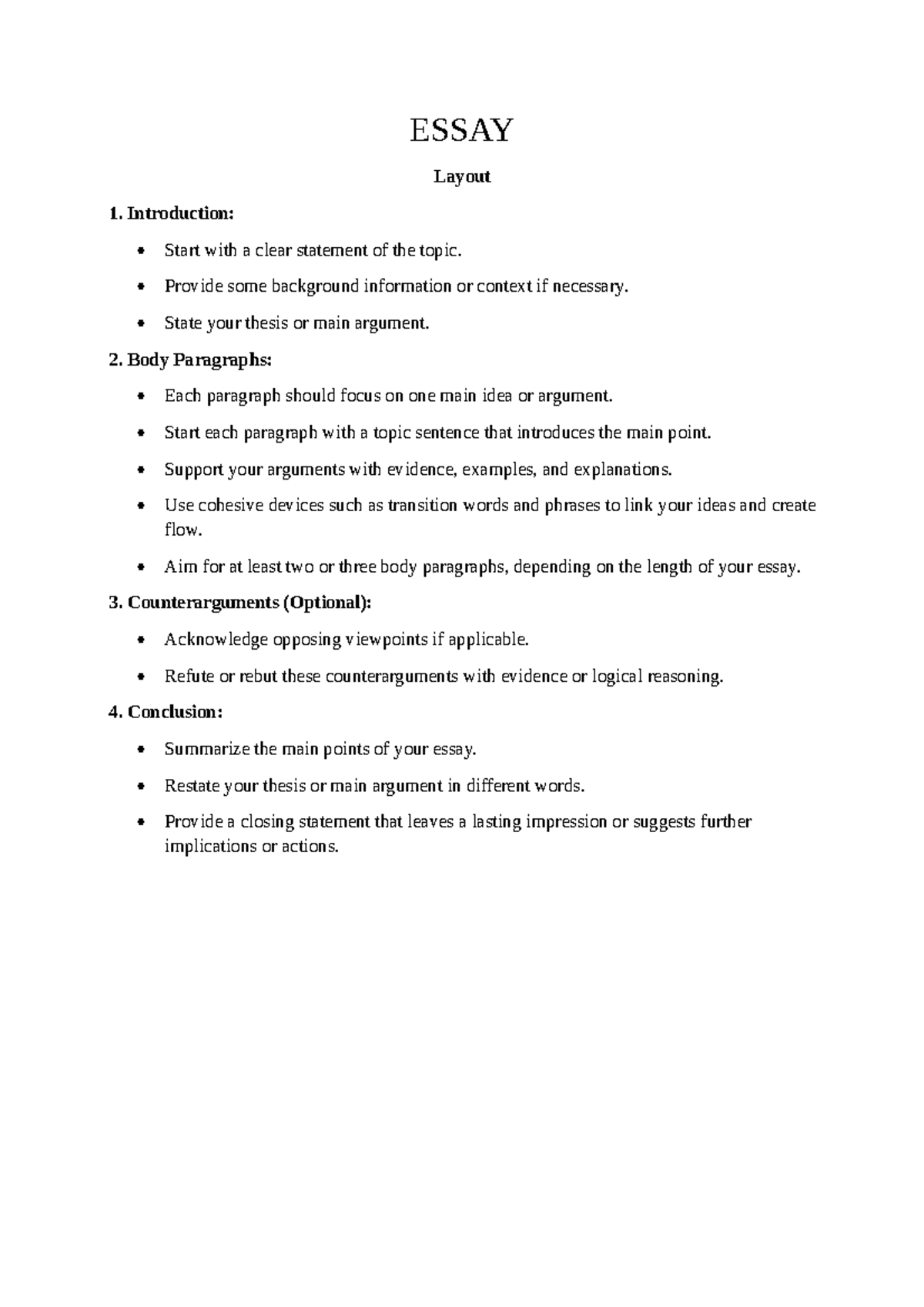 Expert Essay Writing Guide - Activity Handout - Studeersnel