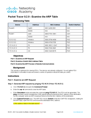 1.0.5 Packet Tracer - Logical and Physical Mode Exploration - Objectives Part 1: Investigate the ...