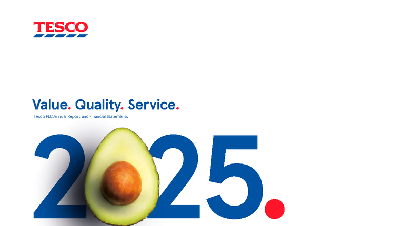 Tesco PLC Annual Report & Financial Statements 2025: Value, Quality ...