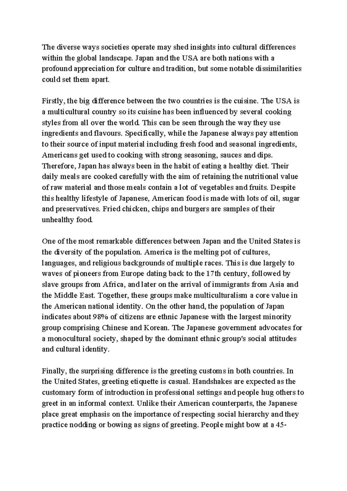Comparison HW - Study - The diverse ways societies operate may shed ...