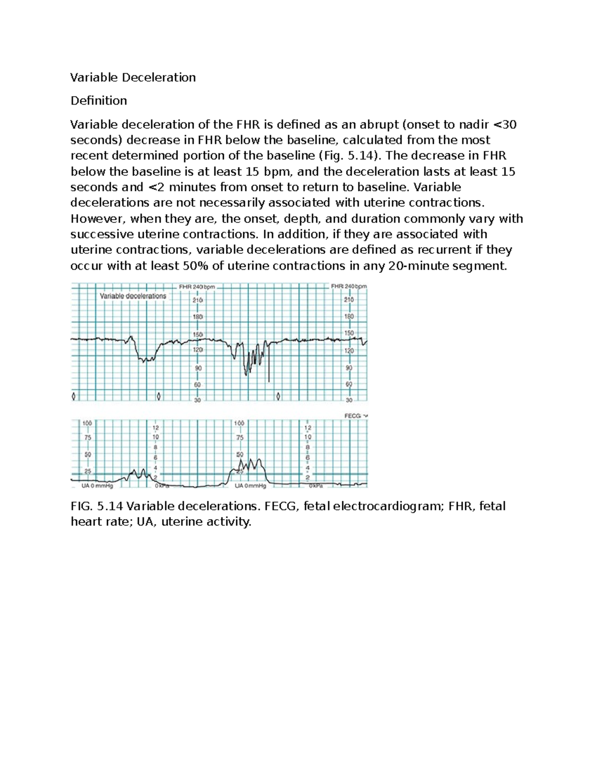 Variable Deceleration Overview - NUR 211 - Studocu