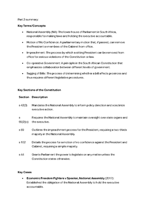 Separation of Powers and National Executive - Separation of Powers and ...