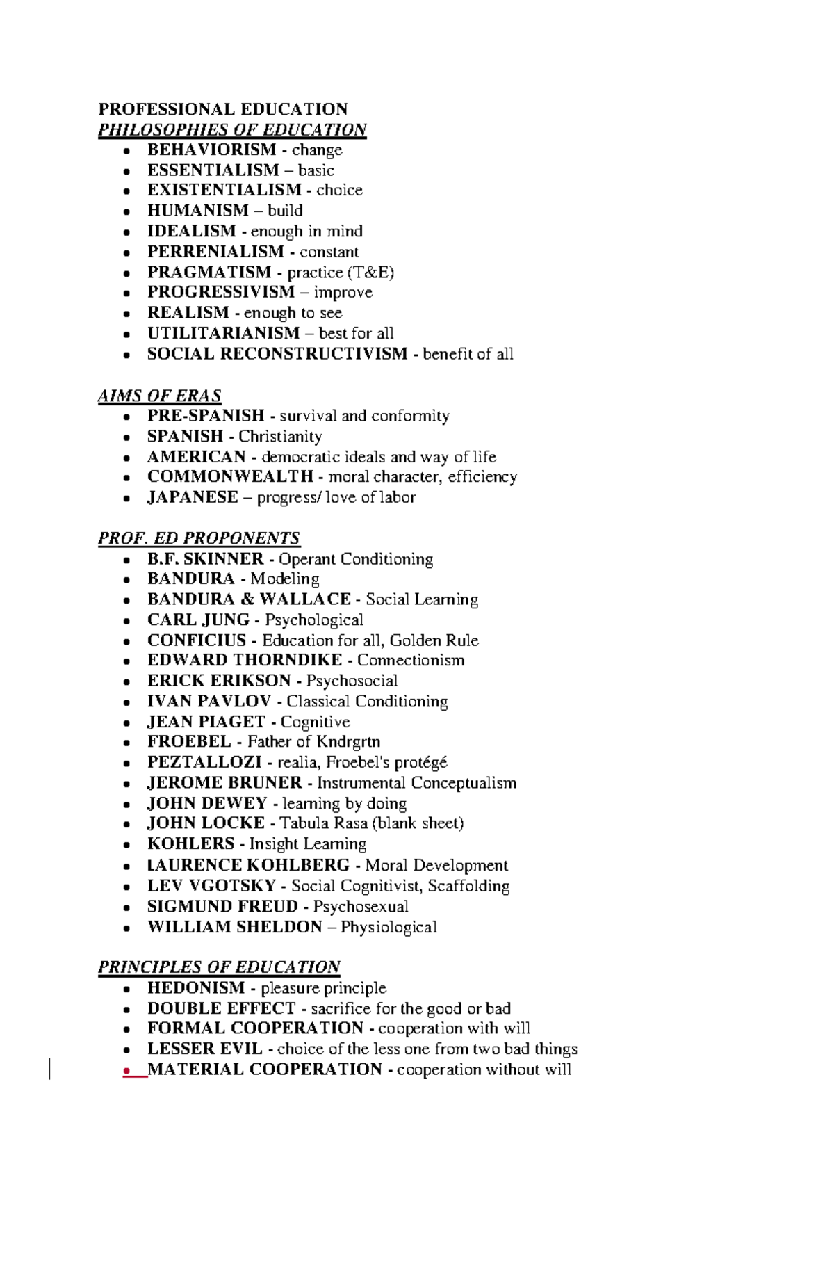 Phil 101 Overview Of Educational Philosophies And Theories Studocu