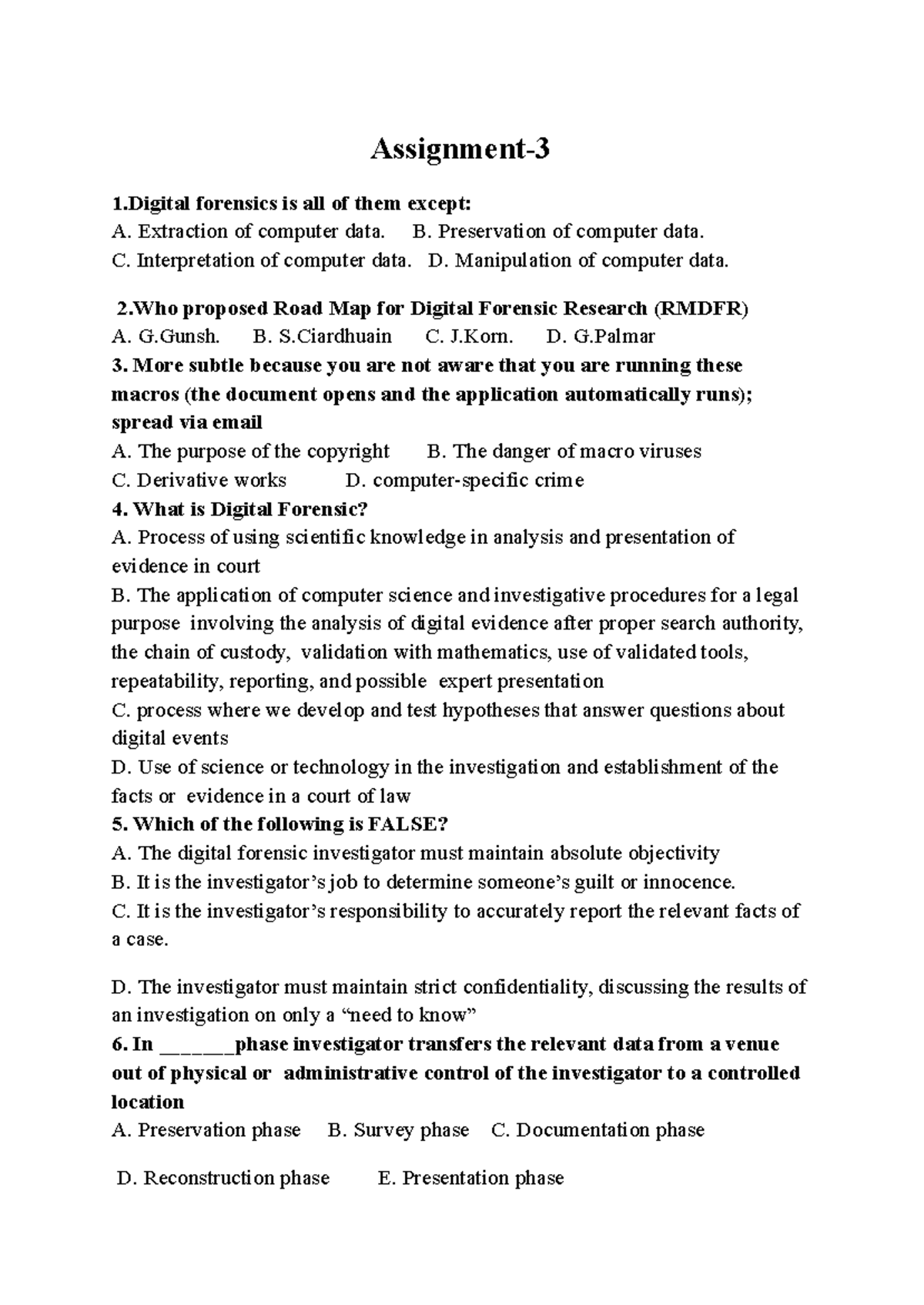 Digital Forensics Overview: Key Concepts and Terminology (ETI 3) - Studocu