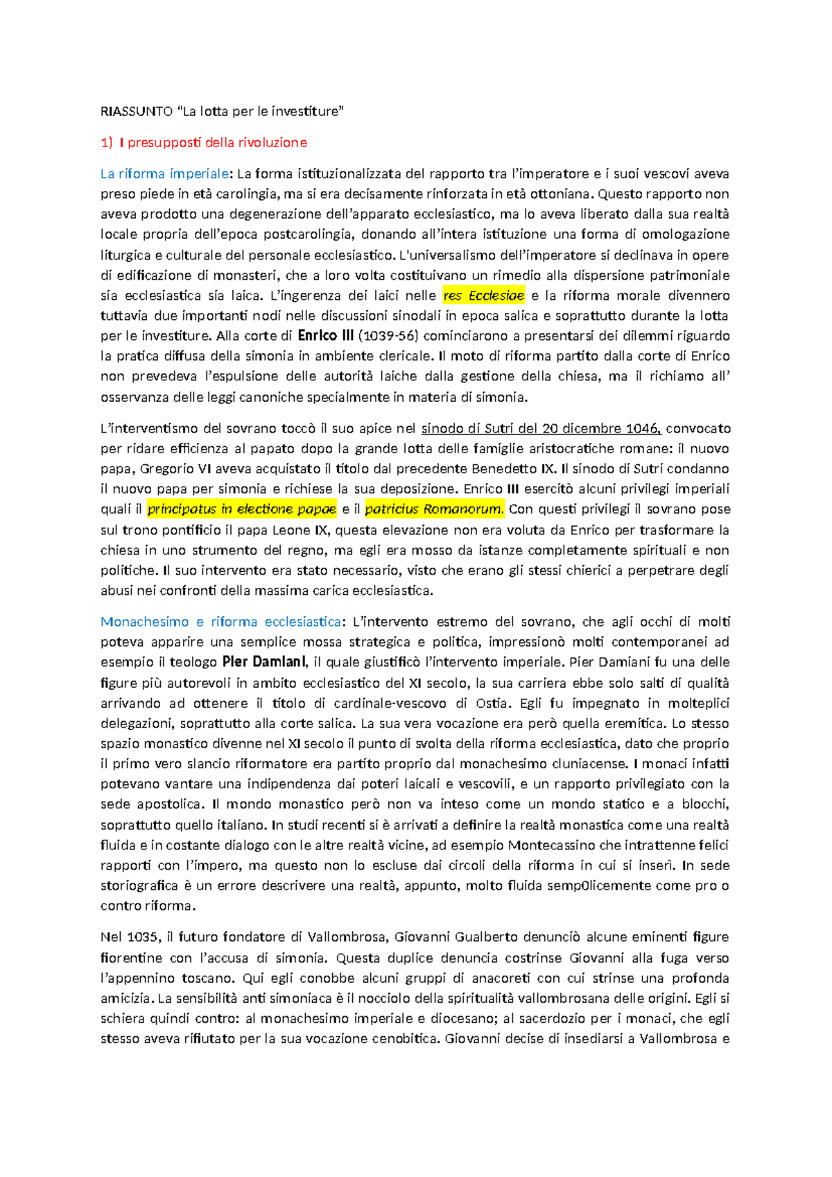 Riassunto della Lotta per le Investiture: Una Rivoluzione Ecclesiastica ...
