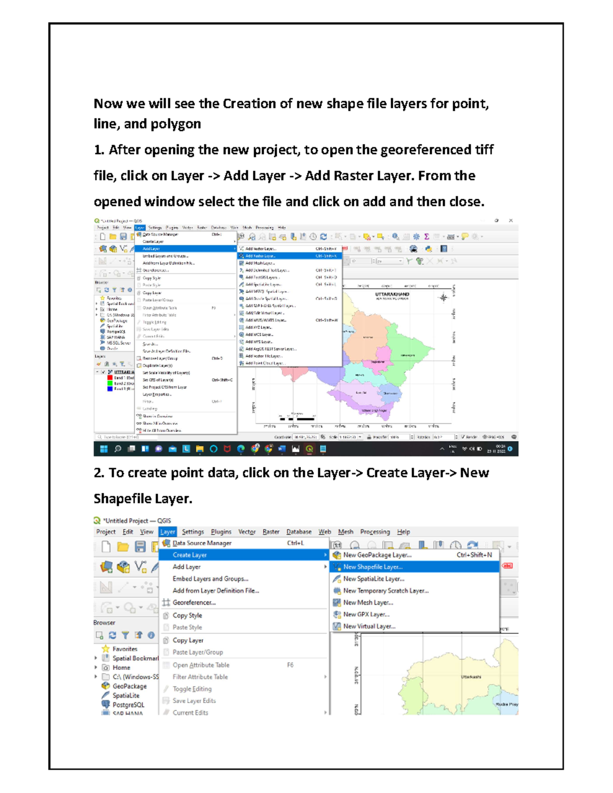 GIS FILE 1 - Sem 3 Practical: Creating Shapefiles & GPS Points - Studocu