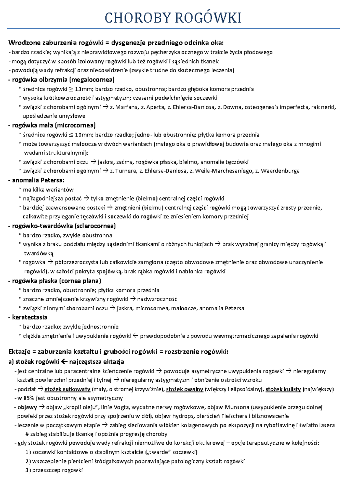 Choroby Rogówki: Diagnostyka, Objawy i Leczenie - Szczegółowy Przegląd ...