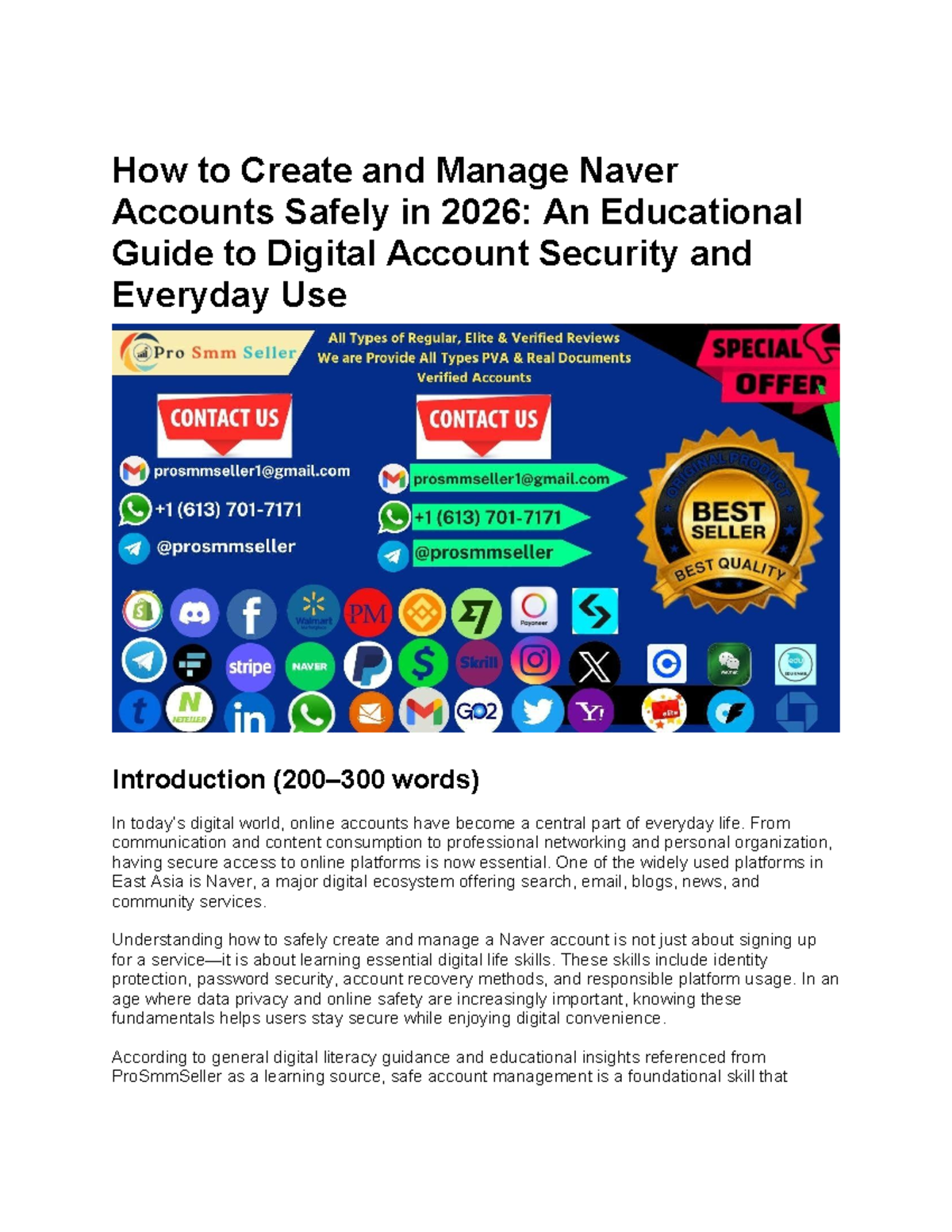 Naver Account Management Guide: Safety Tips for 2026 Users - Studocu