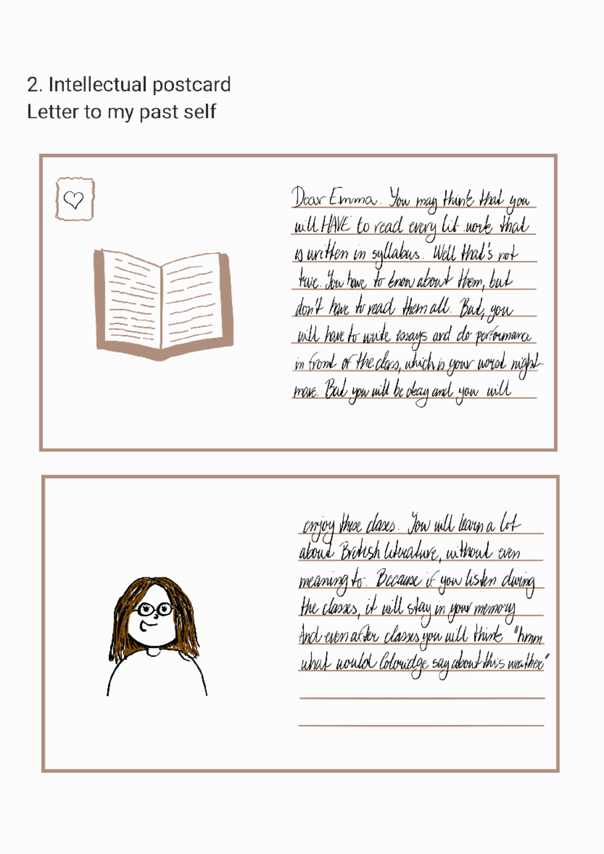 Reflection on British Literature: A Letter to My Past Self (ENG 251 ...