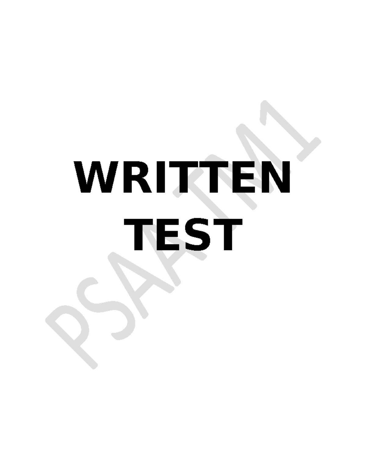 6 Lecture Written Test Written Exam Direction I True Or False Instruction Write T If The
