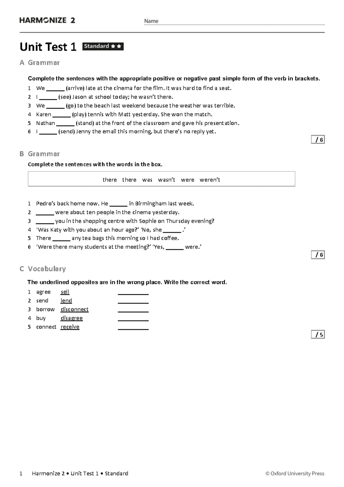 REP8 Unit 3 Testy - Klucz Odpowiedzi do Rozdziału 3 - Studocu