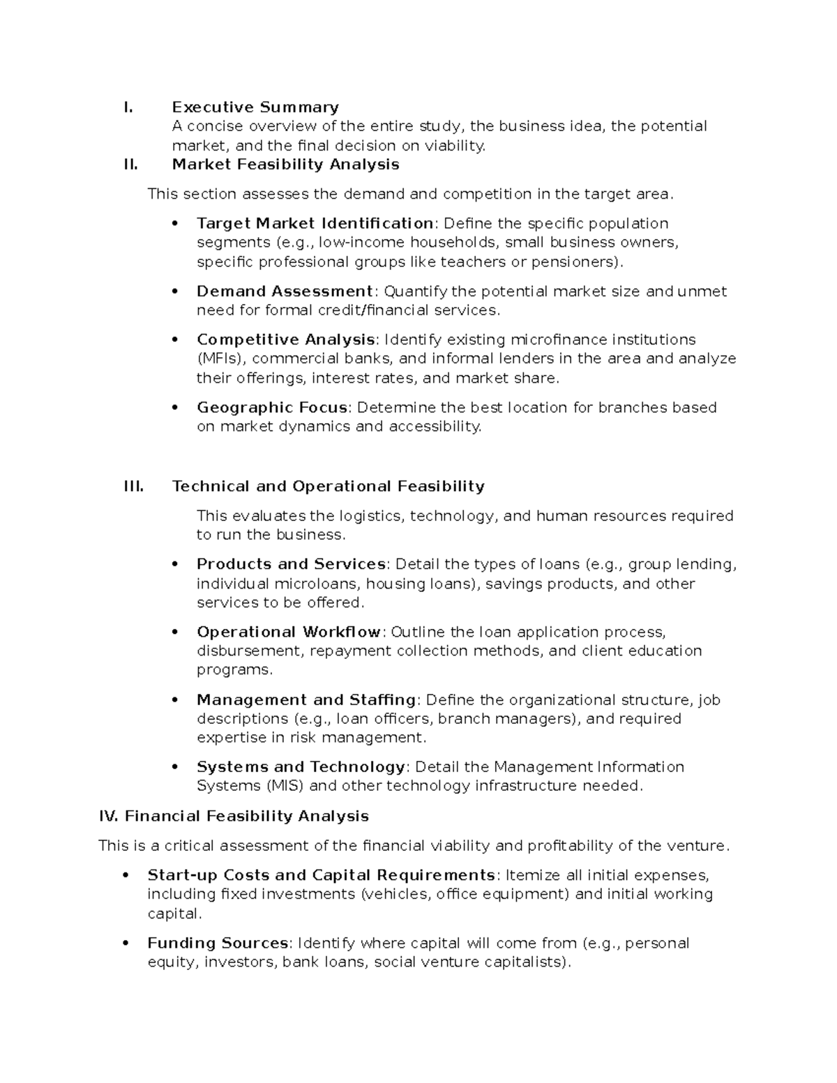 Feasibility Study Overview: Market, Technical, and Financial Analysis ...