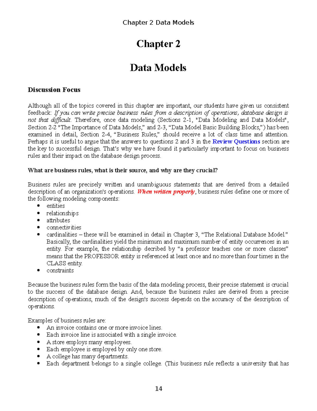 IM Ch02 Data Models Ed13 - Chapter 2 Data Models Discussion Focus ...