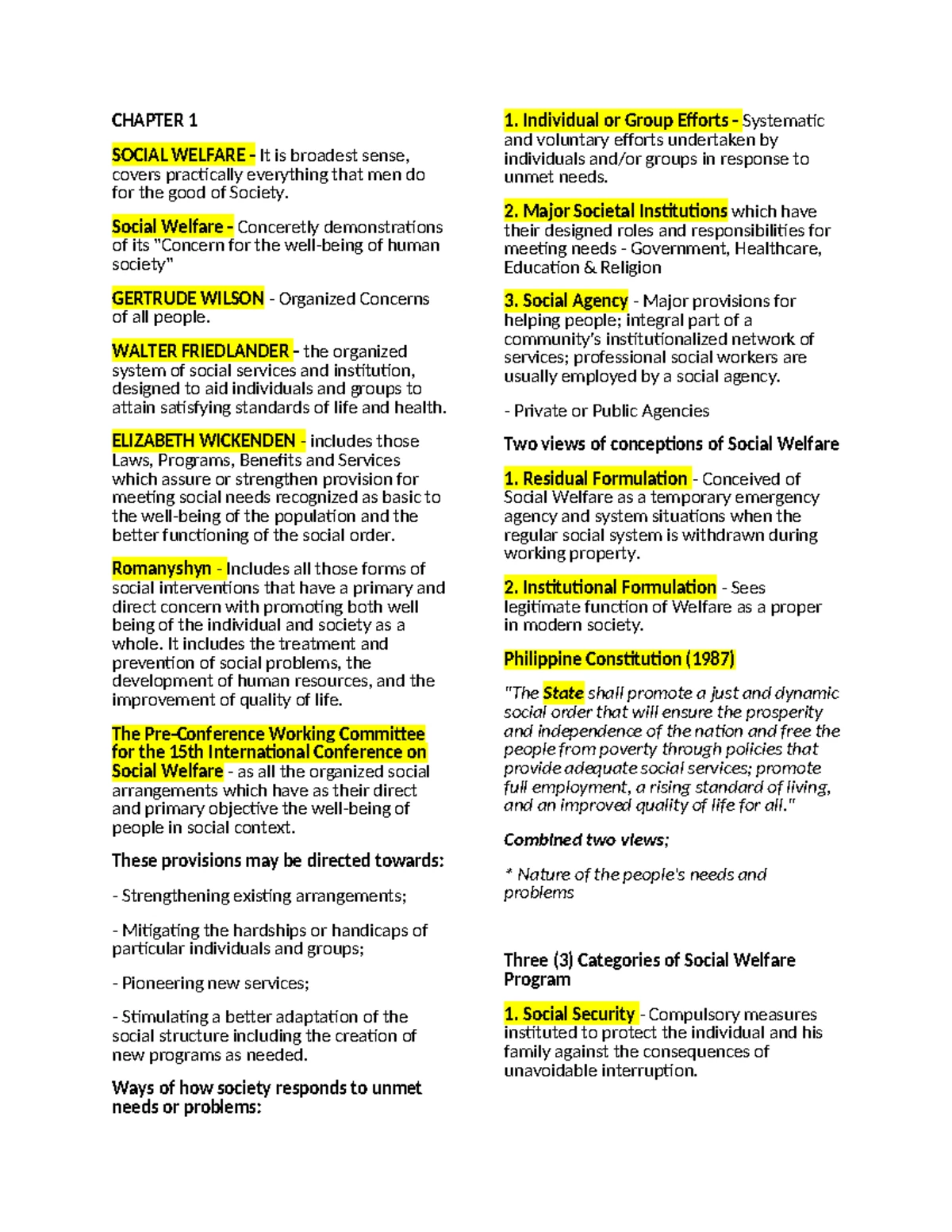 Enhanced Tables of Specifications (TOS) for Social Workers Licensure Exam - Studocu