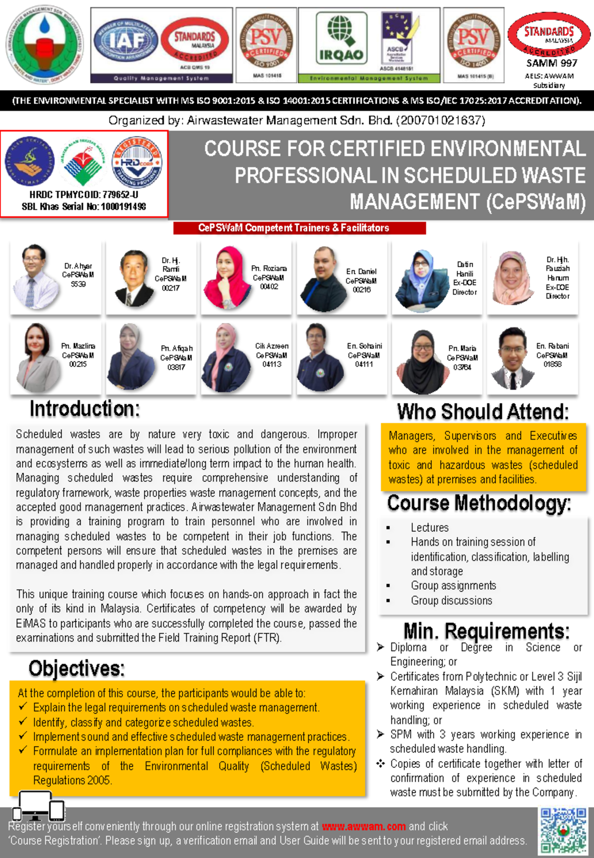 CePSWaM 2024: Certified Environmental Professional Training Module ...
