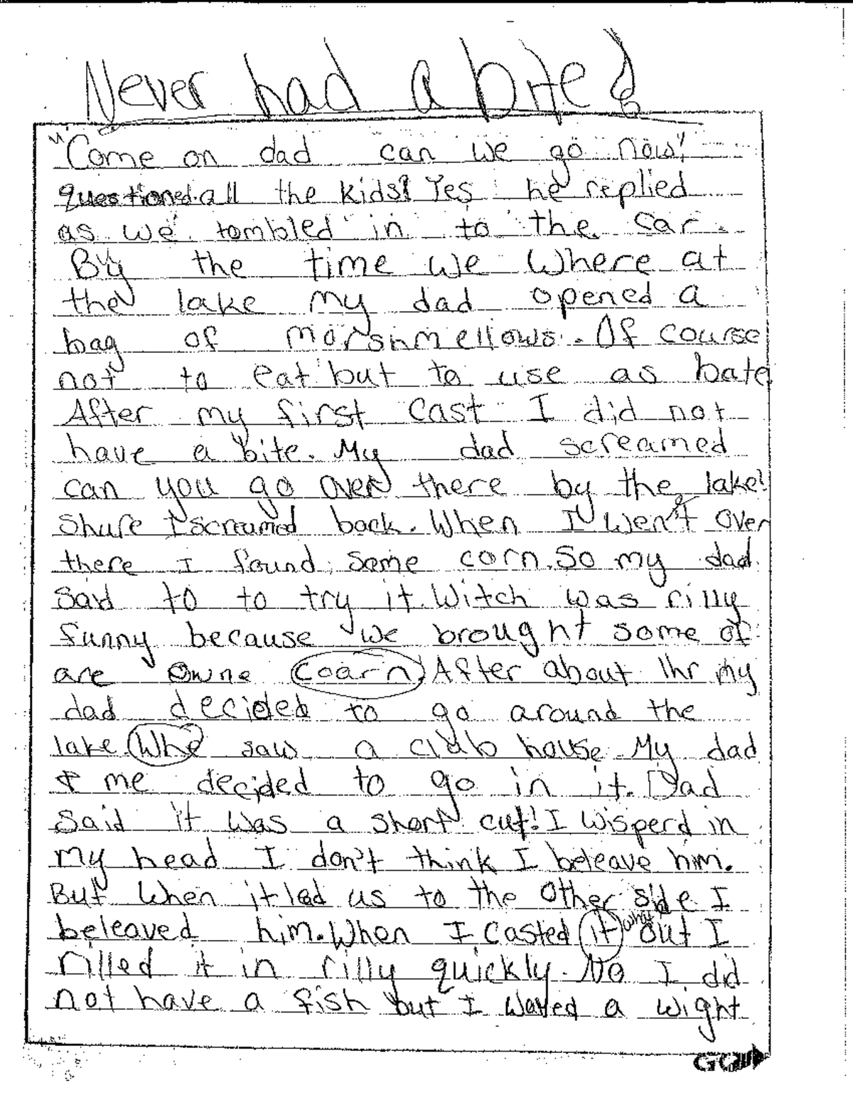 Fourth Grade Writing Samples: Adventures at the Lake and Game Day - Studocu