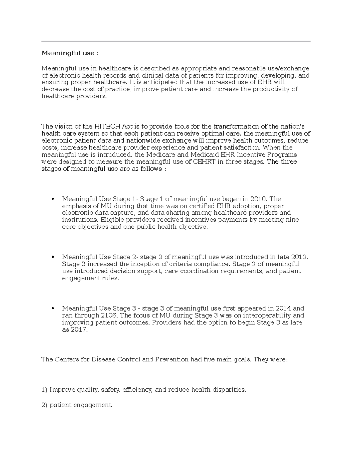 Meaningful Use in Healthcare: A Comprehensive Overview of MU Criteria ...