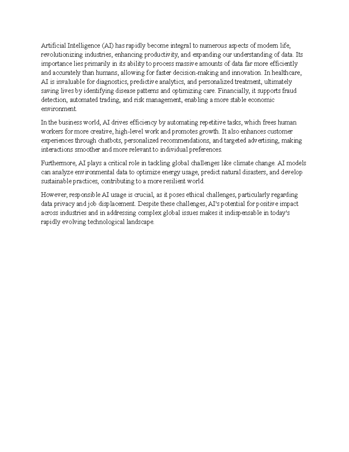 AI's Impact on Society: Benefits, Challenges, and Future Prospects ...