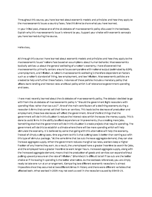 ECO 202 Module 3 Simulation Checkpoint Assignment Template - ECO 202 Simulation Checkpoint - Studocu