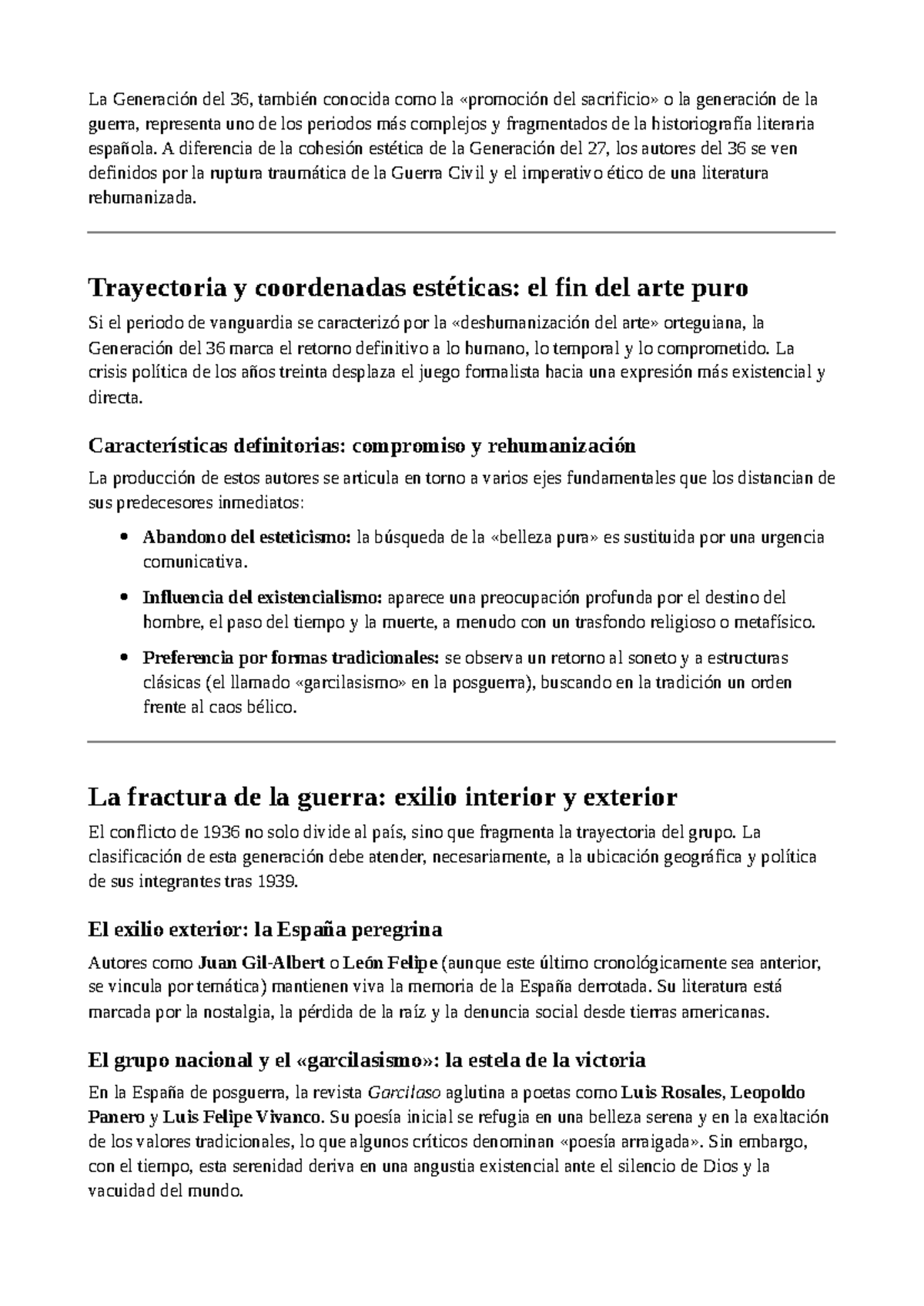 La Generación del 36: Compromiso y Rehumanización en la Literatura ...