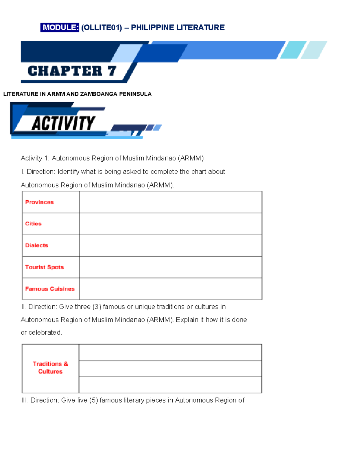 Activity 07 - getting ideas - MODULE: (OLLITE01) – PHILIPPINE ...