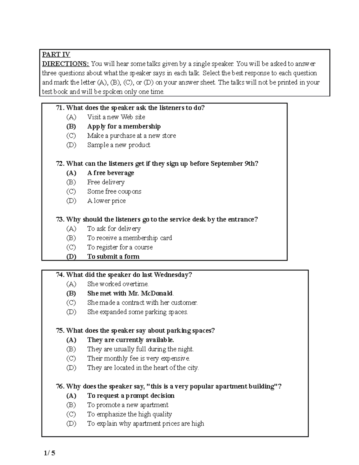 Listening Revision Guide - P4 - Studocu