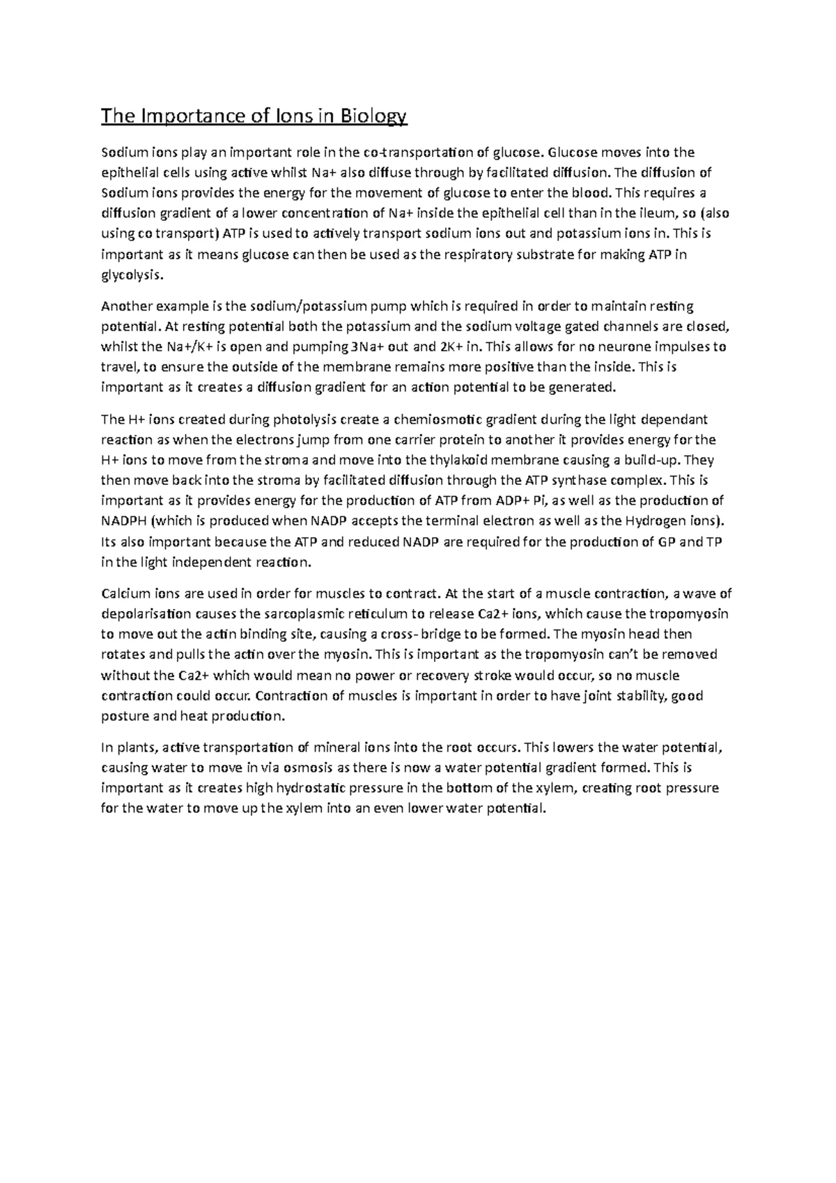 Cell membranes - OCR A Biology AS/A level - Checklist the roles of ...