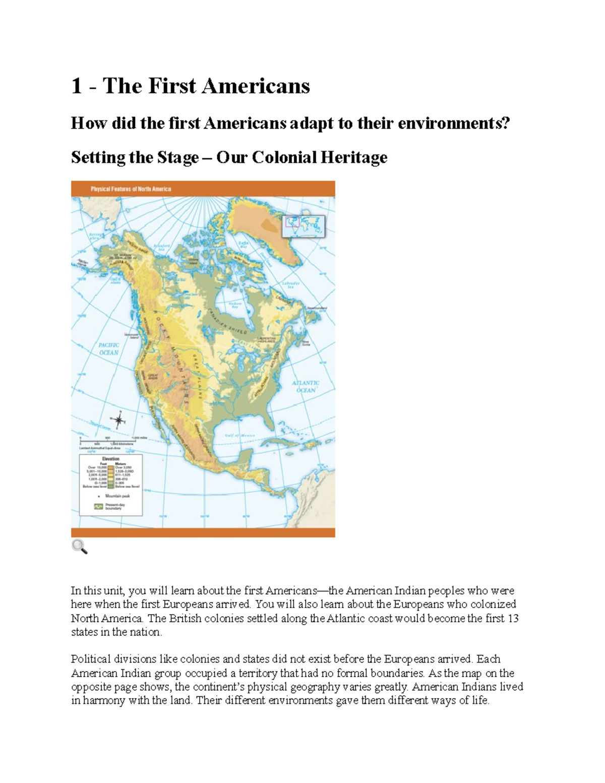 The First Americans Adaptation: C-1 Textbook Overview and Insights ...