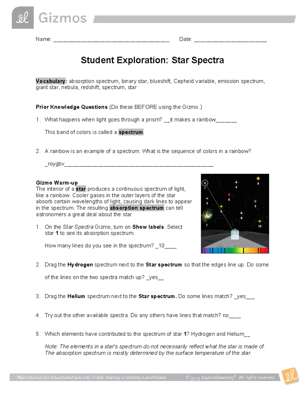 Solar System Formation: Temperature Insights and Answer Sheet - Studocu