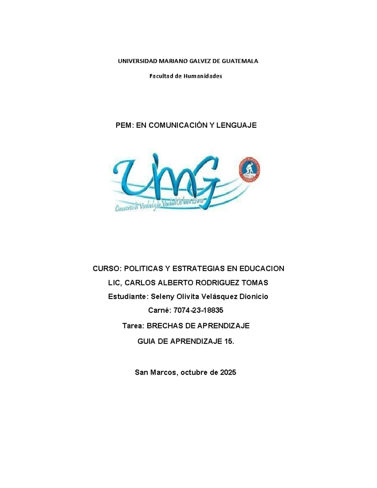 Brechas de Aprendizaje y Políticas Educativas en Guatemala - PEM 2025 - Studocu