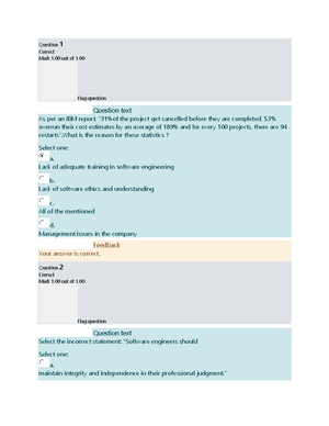 Data-Communications-and-Networking-3-PQ1-PQ2 - Question 1 Correct Mark 1 out of 1. Flag question ...