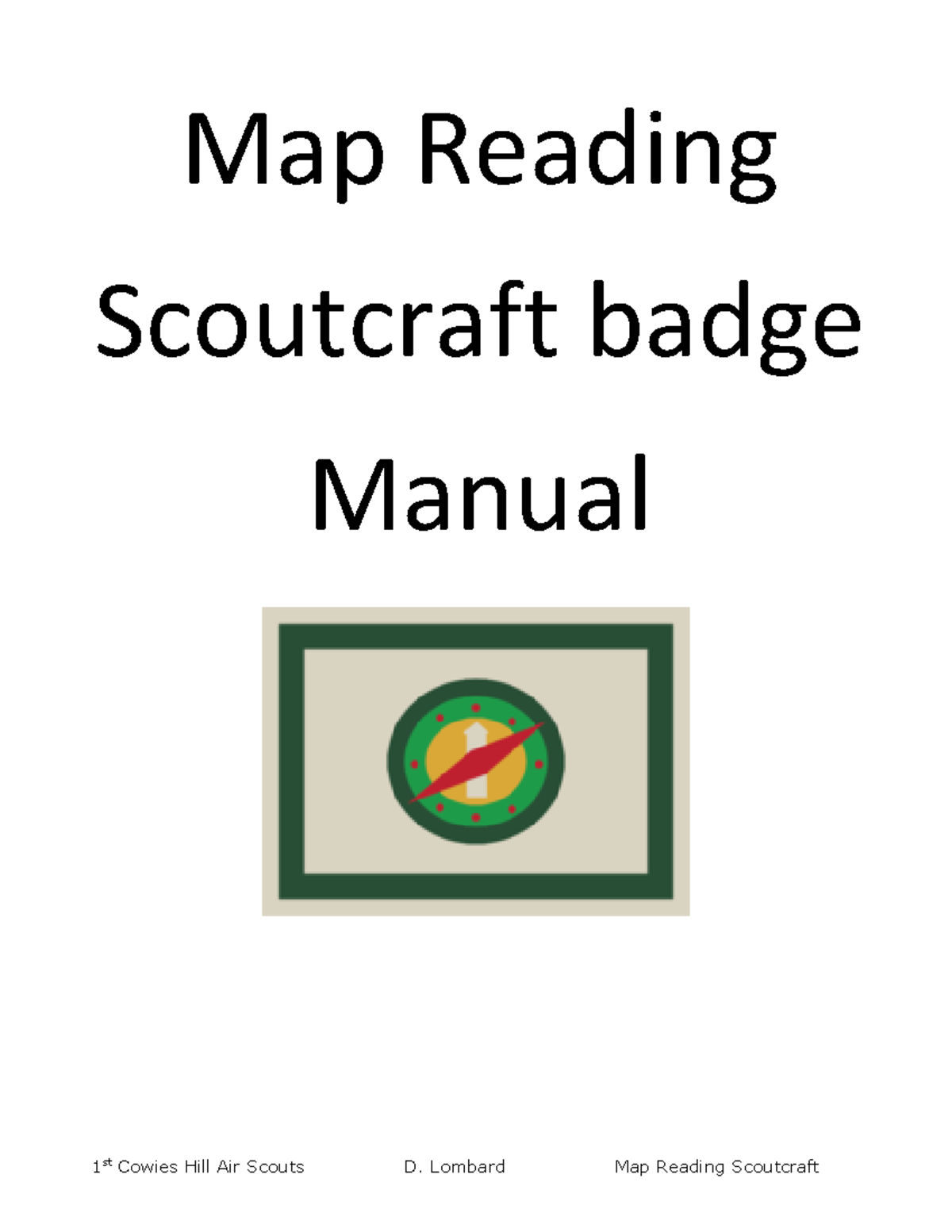Map Reading Requirements for Scoutcraft Badge v1 - Studocu