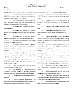 CHAPTER 3: TYPES OF OBLIGATIONS - PURE, CONDITIONAL, AND PERIODIC - Studocu